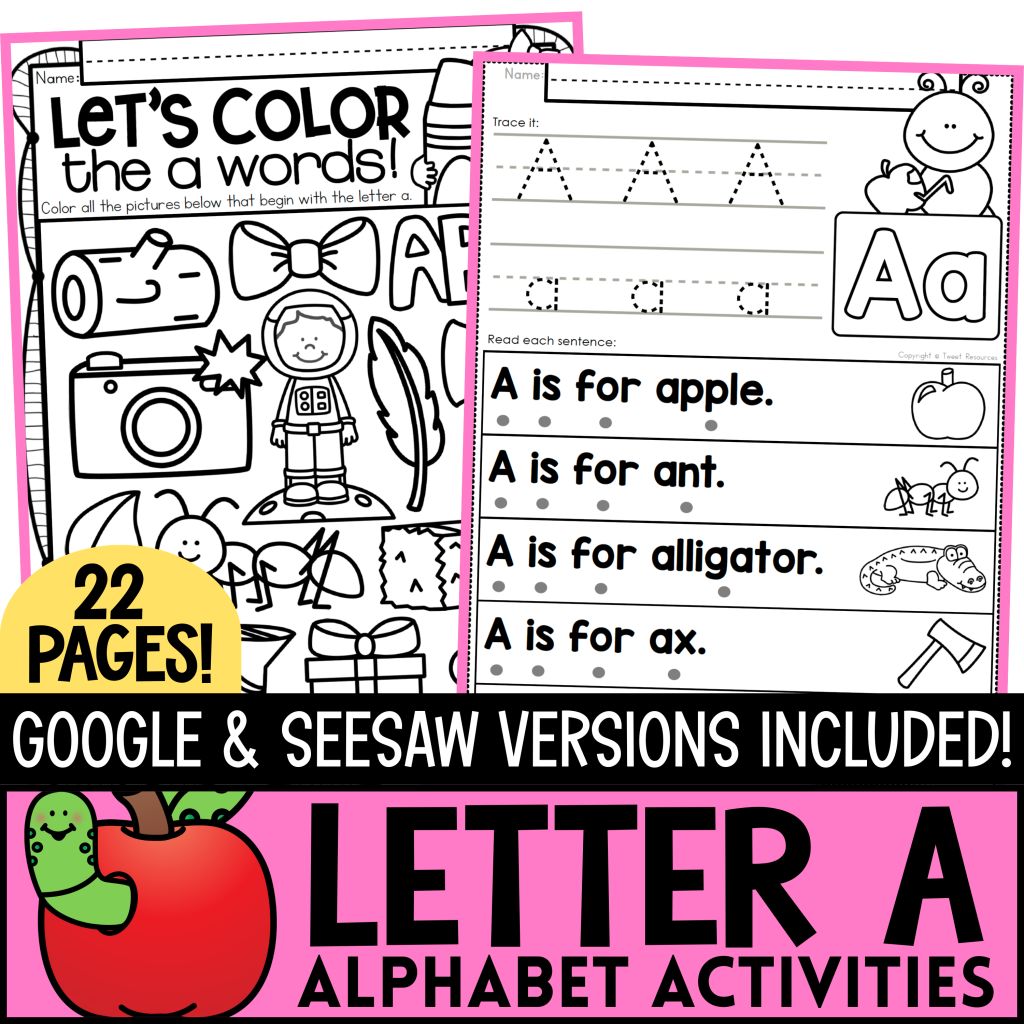 The Letter A! Alphabet Letter Of The Week Package Now With Google ...